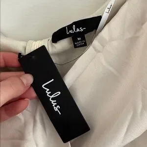 Lulus | Dresses | Nwt Lulus Always Celebrating Ivory Satin Off The ...